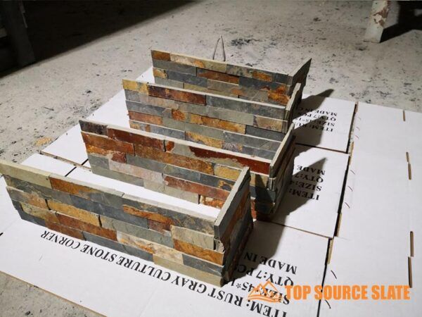 How to Install Stacked Stone Panels Corners - Top Source Slate